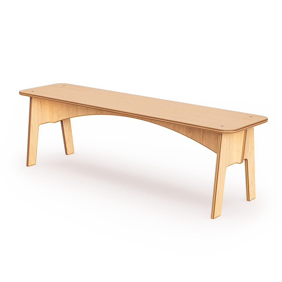 Long Wooden Classroom Bench Seating | Fern Kids