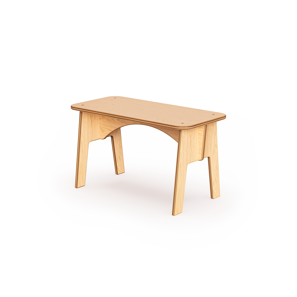Short Bench | Short Wooden Bench | Fern Kids